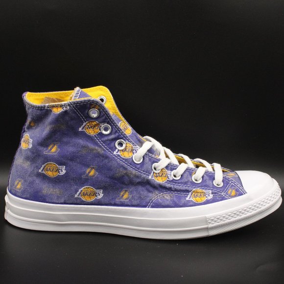 Converse | Shoes | Lakers Converse High Top Sneaker Unisex | Poshmark